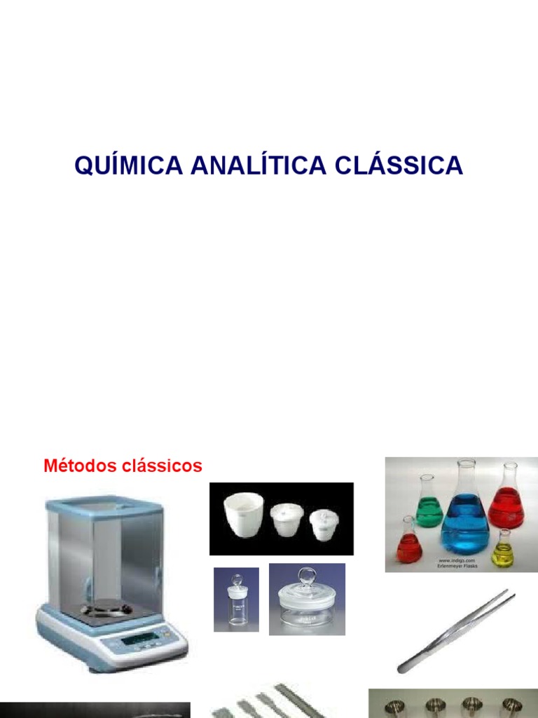 Aula 1 Quimica Analitica Pdf Química Analítica Química