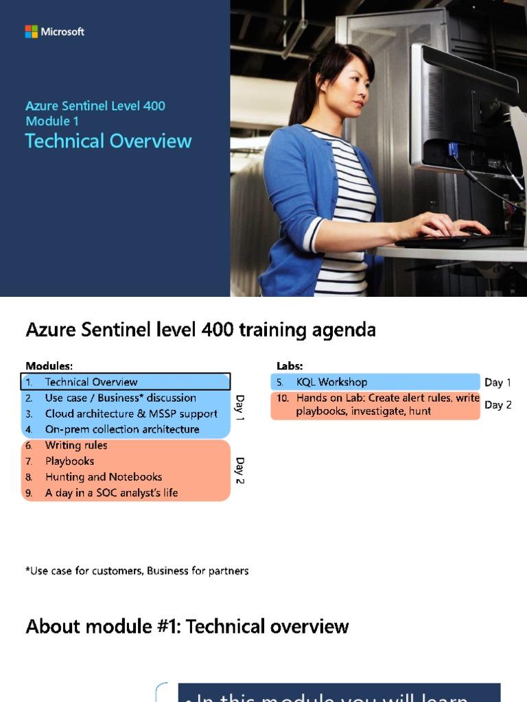 Technical Overview: Azure Sentinel Level 400 | PDF | Cloud Computing ...