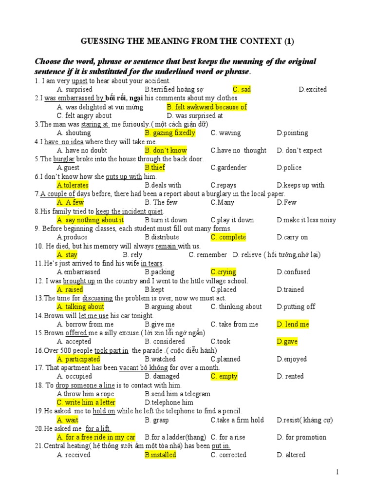 Synonym - For Students | PDF | Nonverbal Communication | Gesture