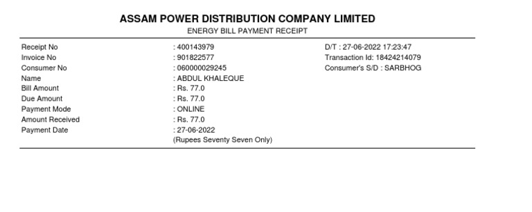 Assam Power Distribution Company Limited | PDF