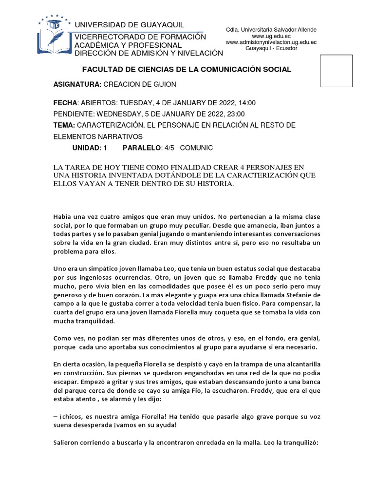 Creacion de Guion | PDF