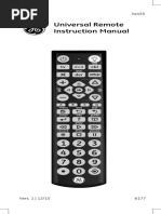 Black Universal Remote | PDF | Set Top Box | Remote Control