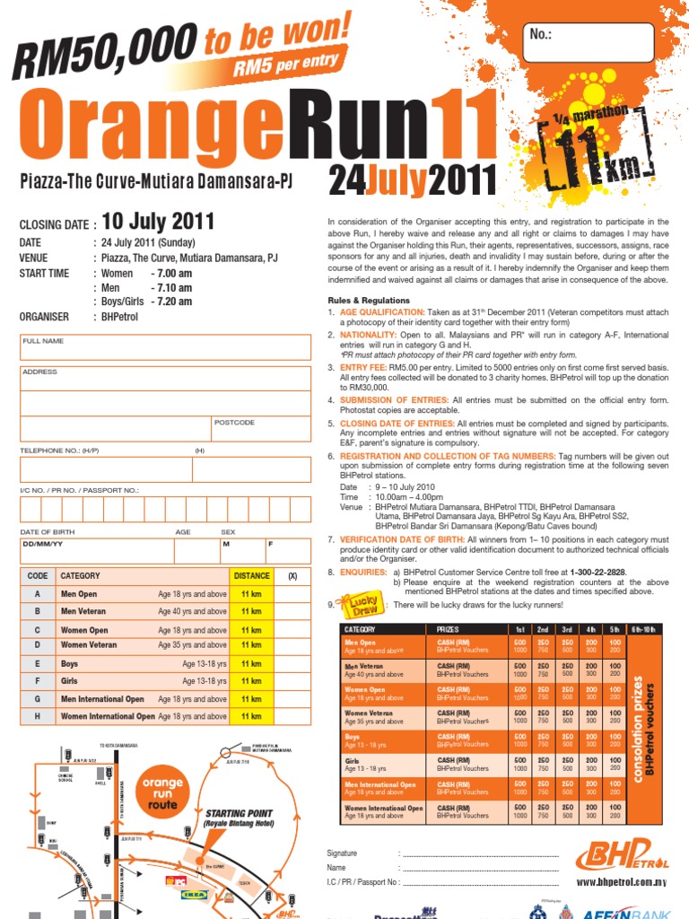 Orange Run 2011 | PDF | Identity Document | Authentication