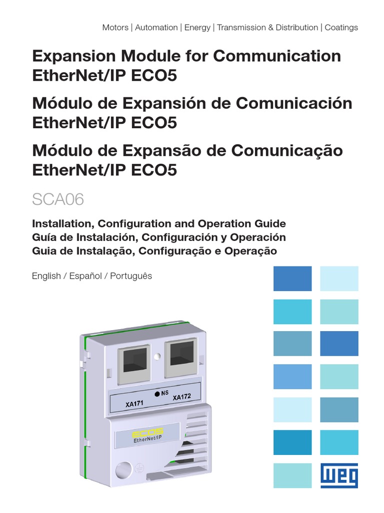 WEG Sca06 Eco5 Modulo de Expansao de Comunicacao 10003320700 Guia de ...