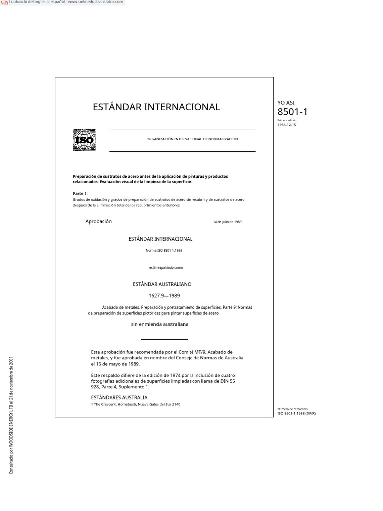 As 1627 9 Iso 8504 PDF Free - En.es | PDF | Acero | Organización ...