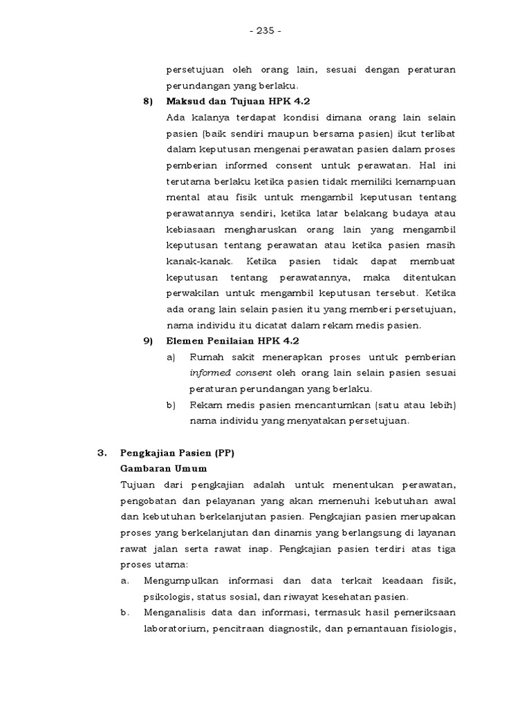 Pokja PP Dari Buku Standar Akreditasi Rs | PDF