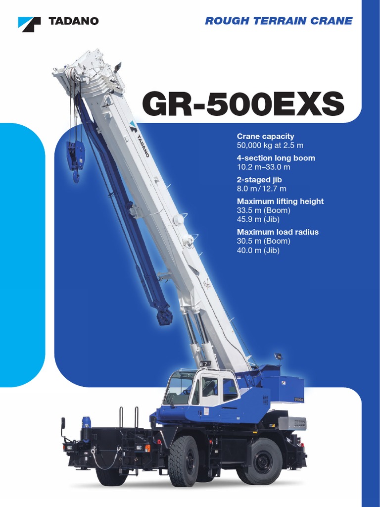 GR_500EXS_20151014 | PDF | Crane (Machine) | Mechanical Engineering