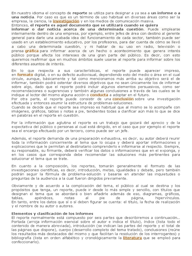 El Reporte | PDF | Medios de comunicación en masa | Medios de comunicación)