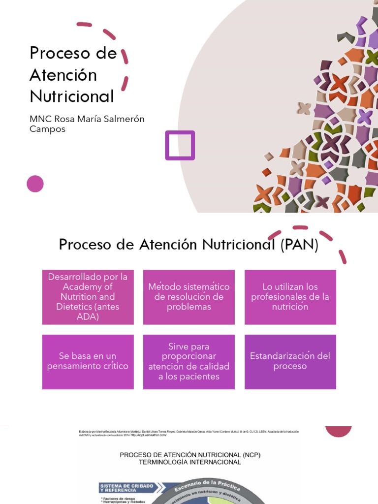 Proceso de Atención Nutricional | PDF | Nutrición | Dieta y nutrición