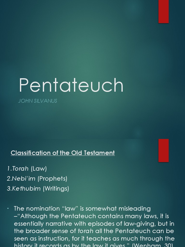 Introduction Pentateuch | PDF | Torah | Book Of Genesis