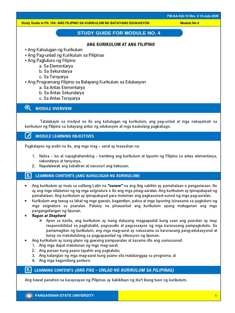 Fil104 SG Module4 | PDF