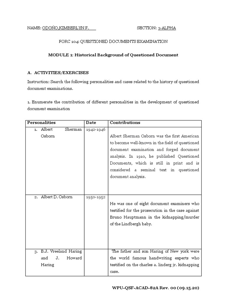 QD Module 1 Activities | PDF | Greek Alphabet | Ink
