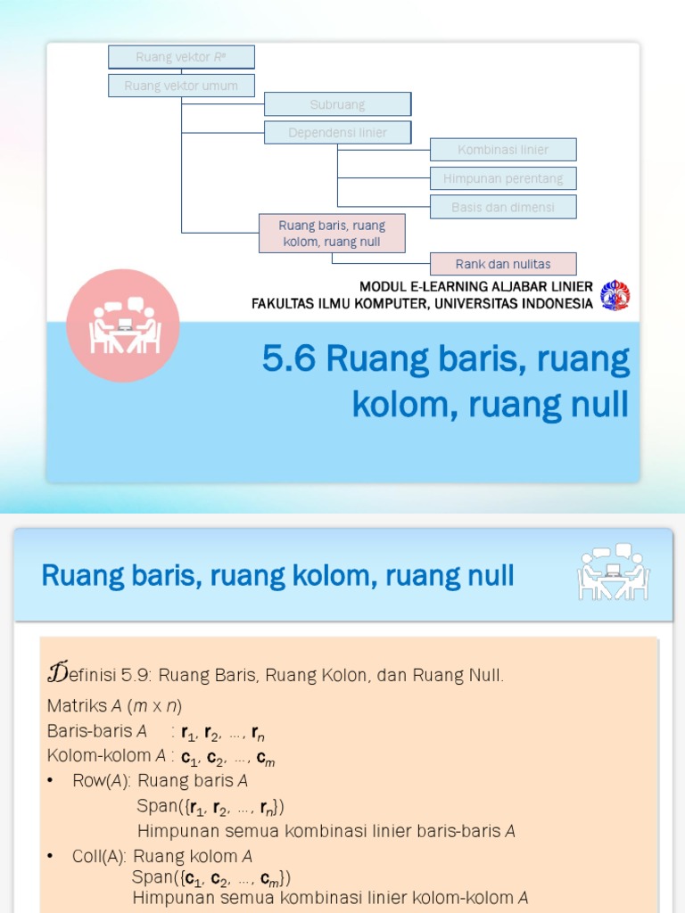 Modul 5-3 Ruang Baris, Kolom, Null | PDF