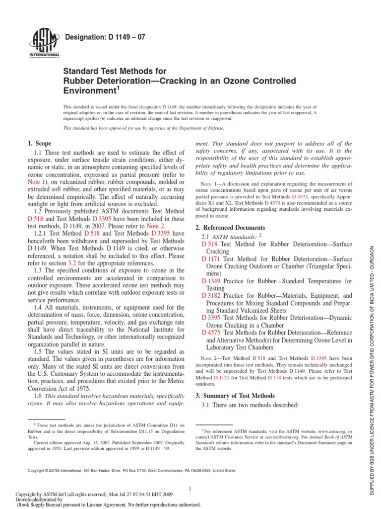 Silo - Tips - Standard Test Methods For Rubber Deterioration Cracking ...