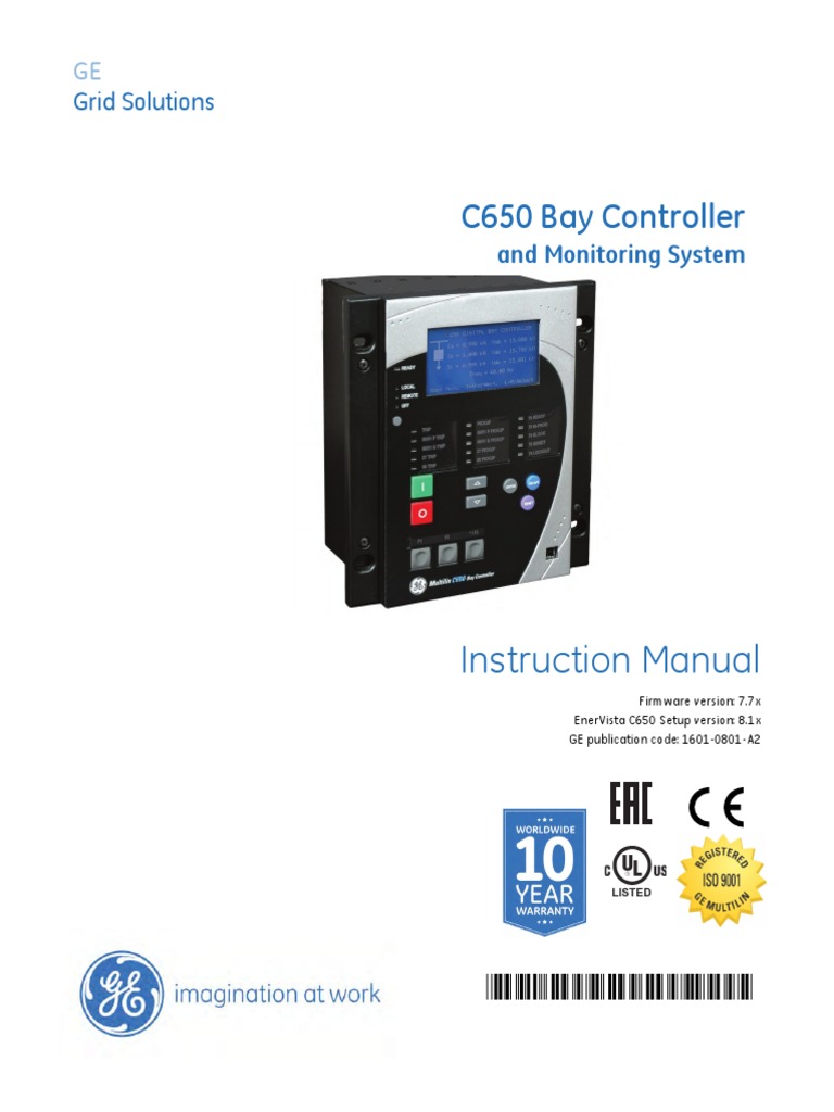 C650_GE | PDF | Digital Electronics | Programmable Logic Controller