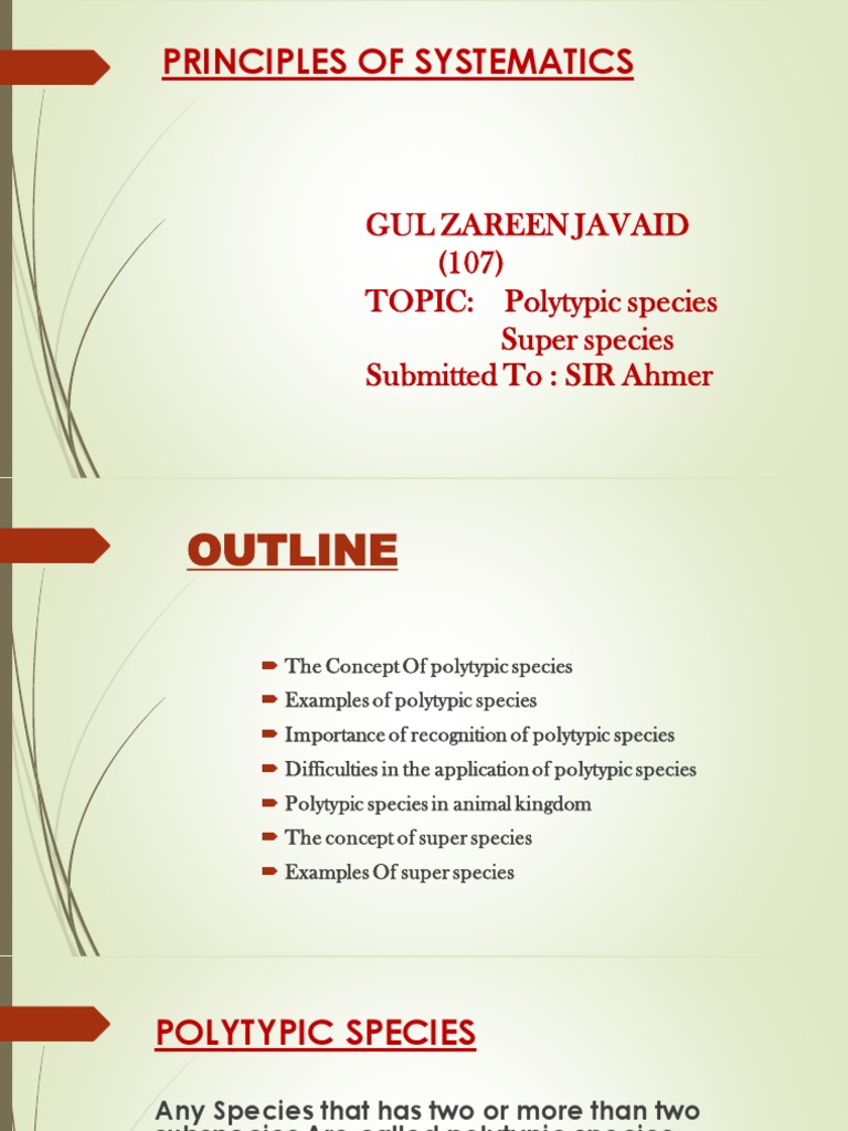 Species (Polytypic+sub Species) | PDF | Species | Evolutionary Biology