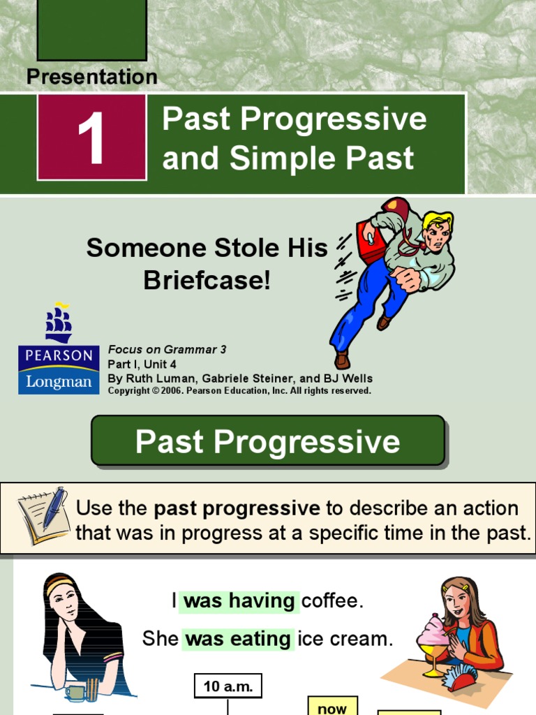 Past Progressive and Simple Past | PDF | Sentence (Linguistics ...