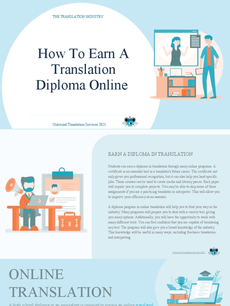 How To Earn A Translation Diploma Online? | PDF | Diploma | Translations