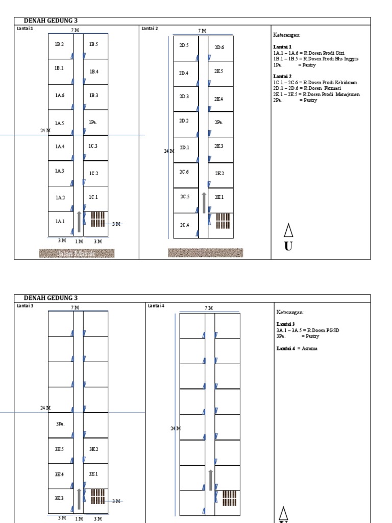 Denah Gedung 3 | PDF