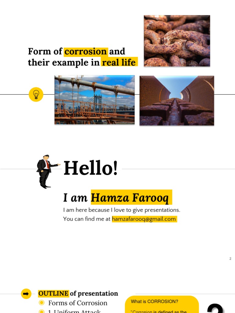 Form of Corrosion and their example in real life - MUHAMMADHAMZA FAROOQ ...