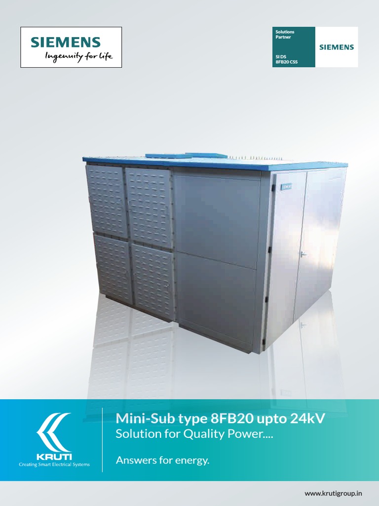 Mini-Sub Type 8FB20 Upto 24kV: Solution For Quality Power... | PDF ...
