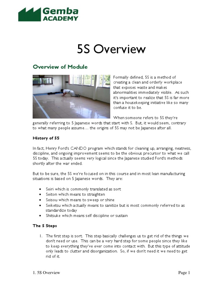 5S Overview | PDF