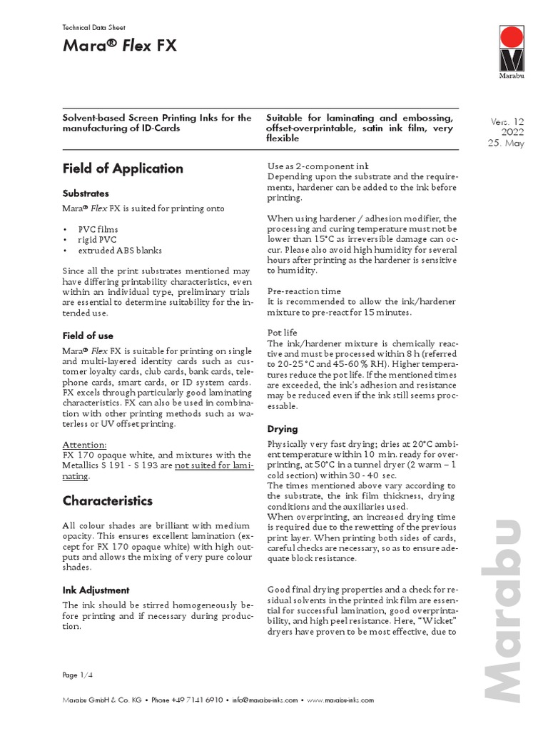 Mara® Flex FX | PDF | Epoxy | Lamination