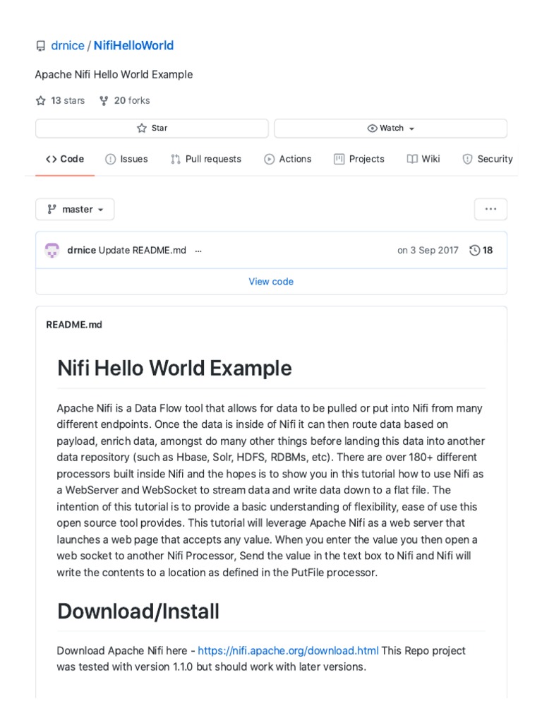 Configuring an Apache Nifi Data Flow to Stream Web Socket Data to a ...