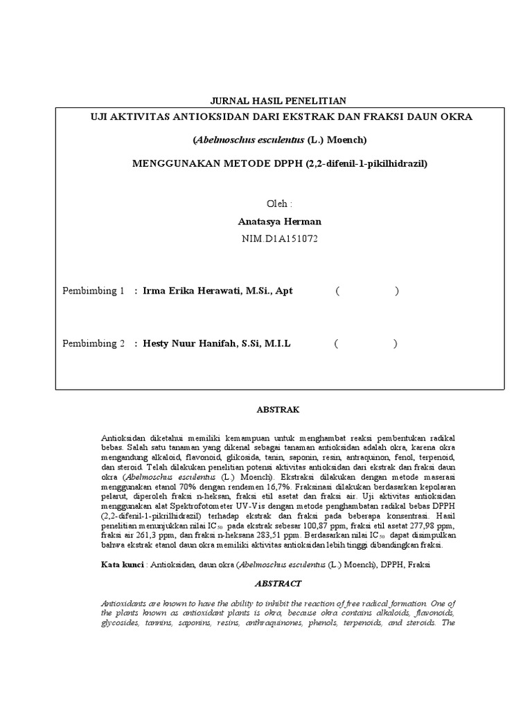 Anatsya - Jurnal Hasil Penelitian | PDF | Kesehatan Holistik | Sains ...