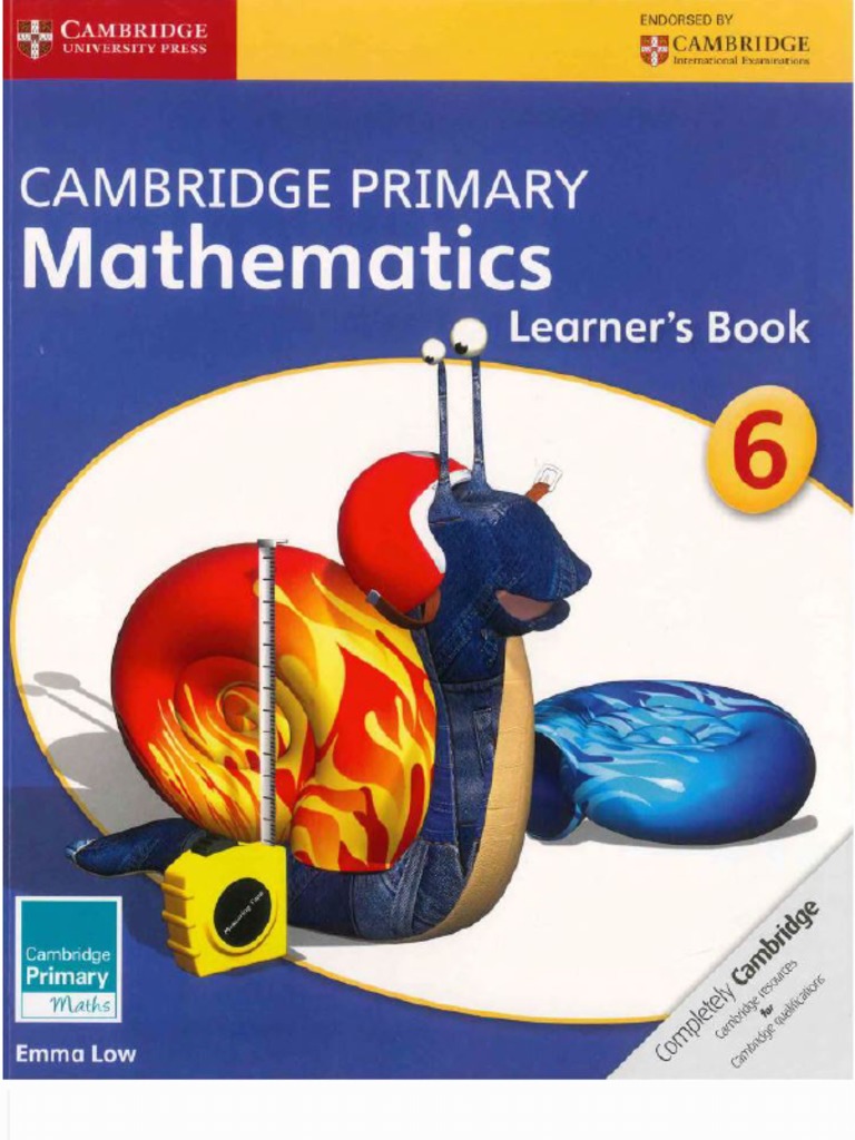Cambridge Primary Mathematics Learner - S Book 6 | PDF