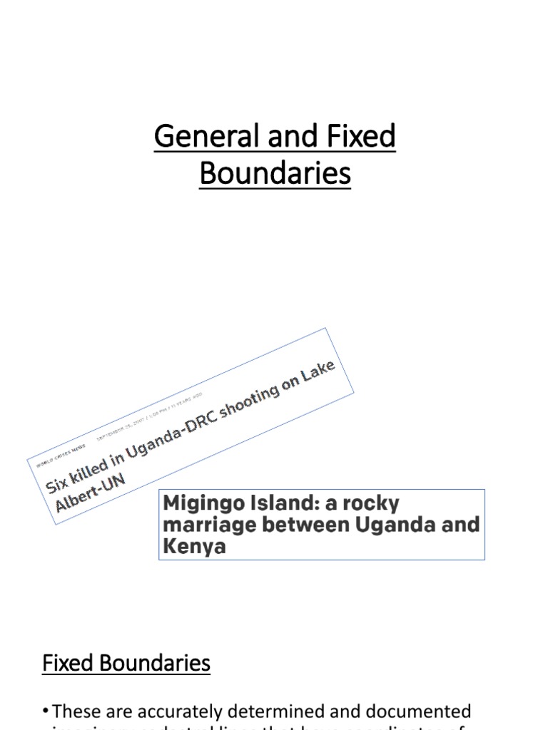 3.0 Types of Boundaries | PDF | Surveying | Governance
