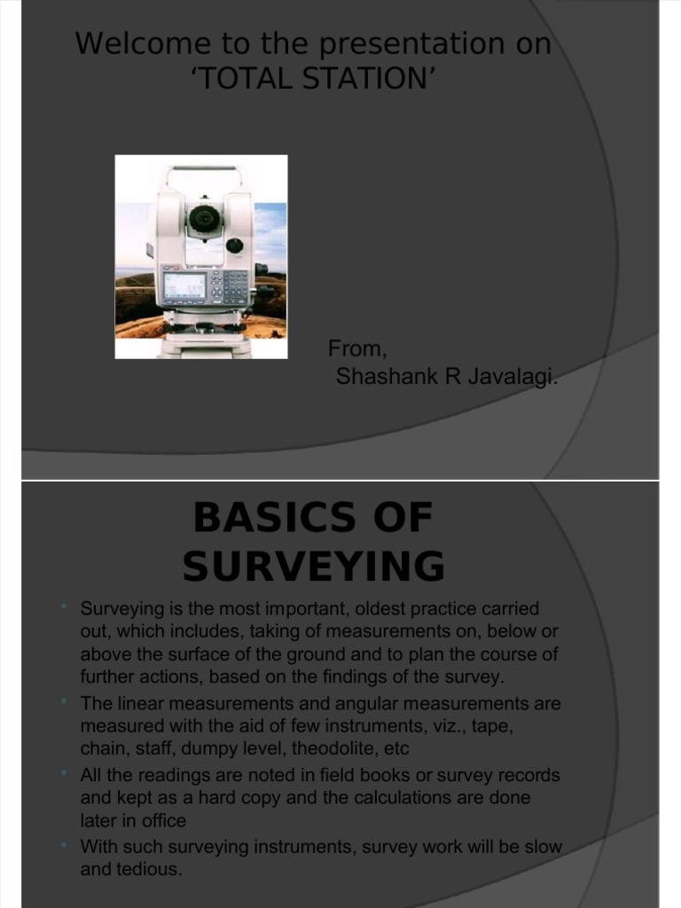 Dokumen - Tips Total Station | Download Free PDF | Surveying | Metrology