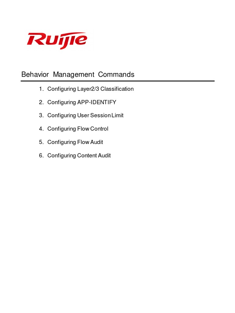 04-RG-EG Series Gateway RGOS Configuration Guide, Release 11.1 (6) B19 ...