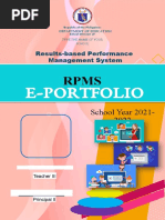 Annotations RPMS 2021 2022 | PDF | Learning | Teachers