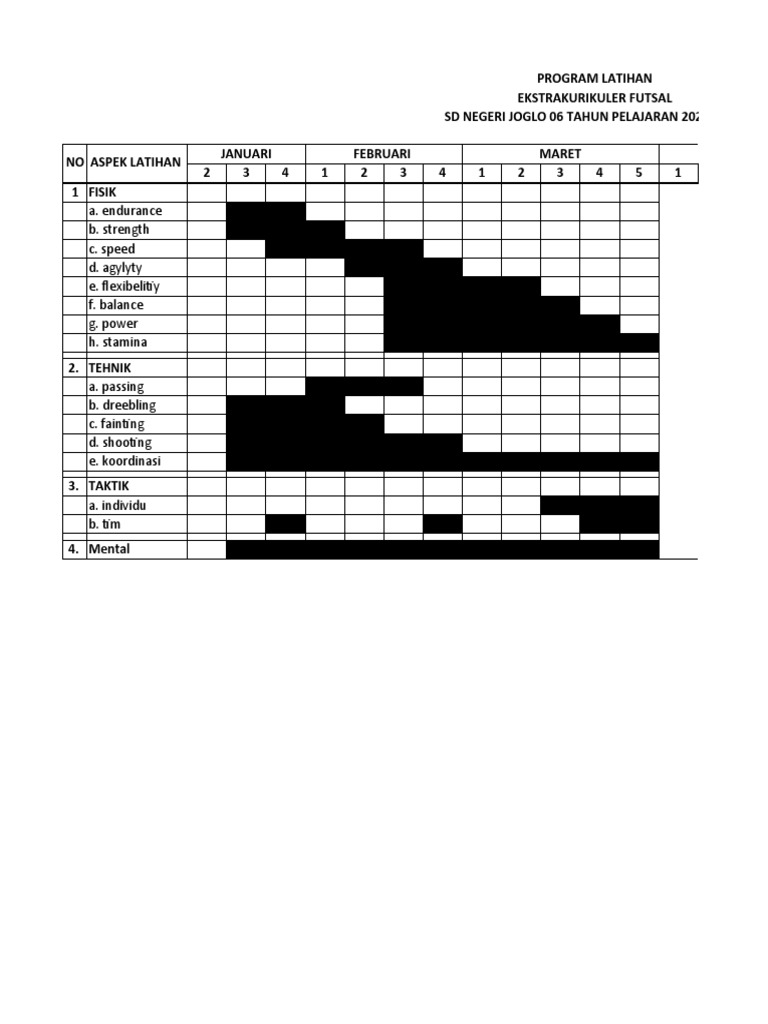 Program Latihan Futsal 06 | PDF | Physical Fitness | Physical Exercise