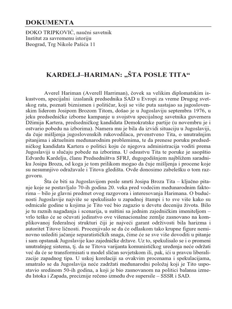 2011 2 12 Tripkovic | PDF