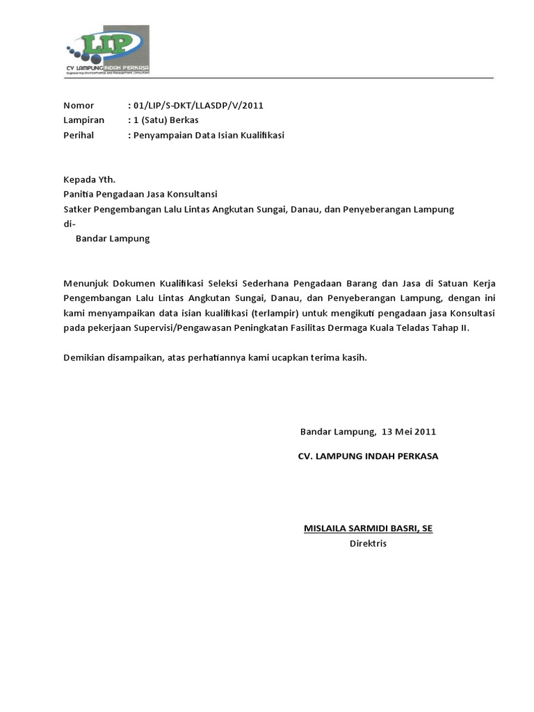 Surat Pernyataan LIP | PDF