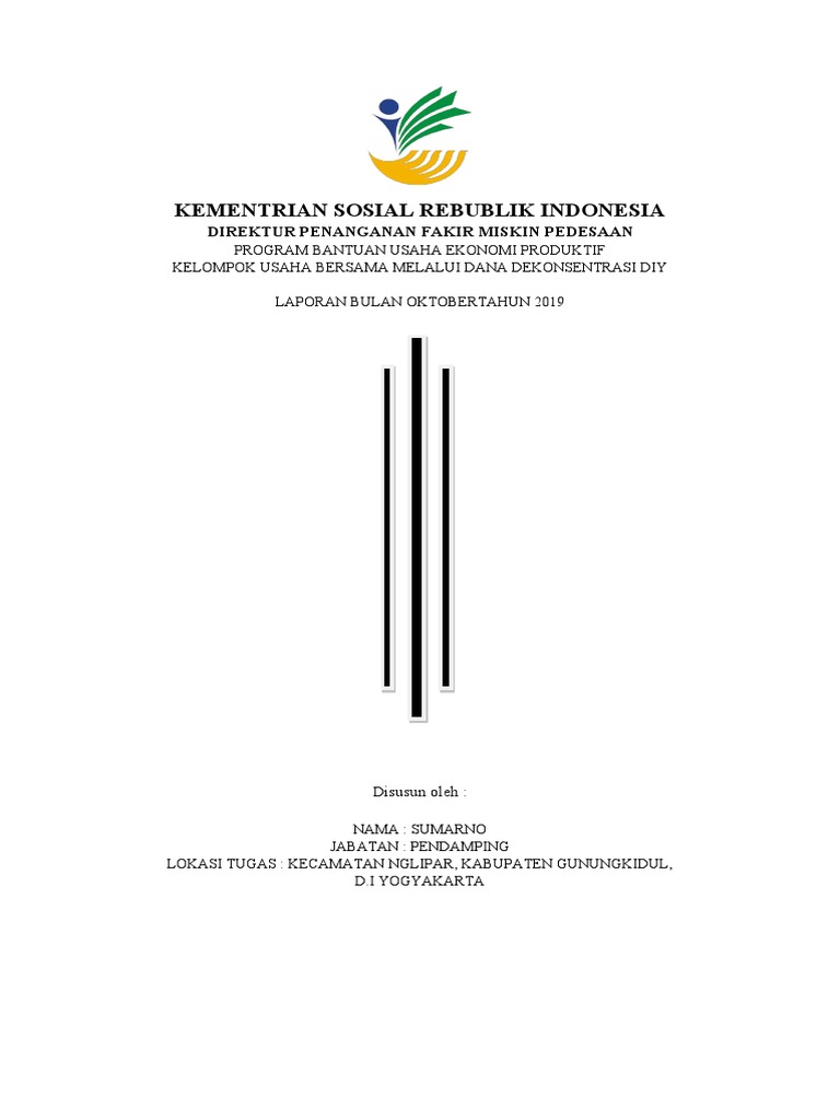 Laporan Pendampingan UEP KUBE 2019 | PDF