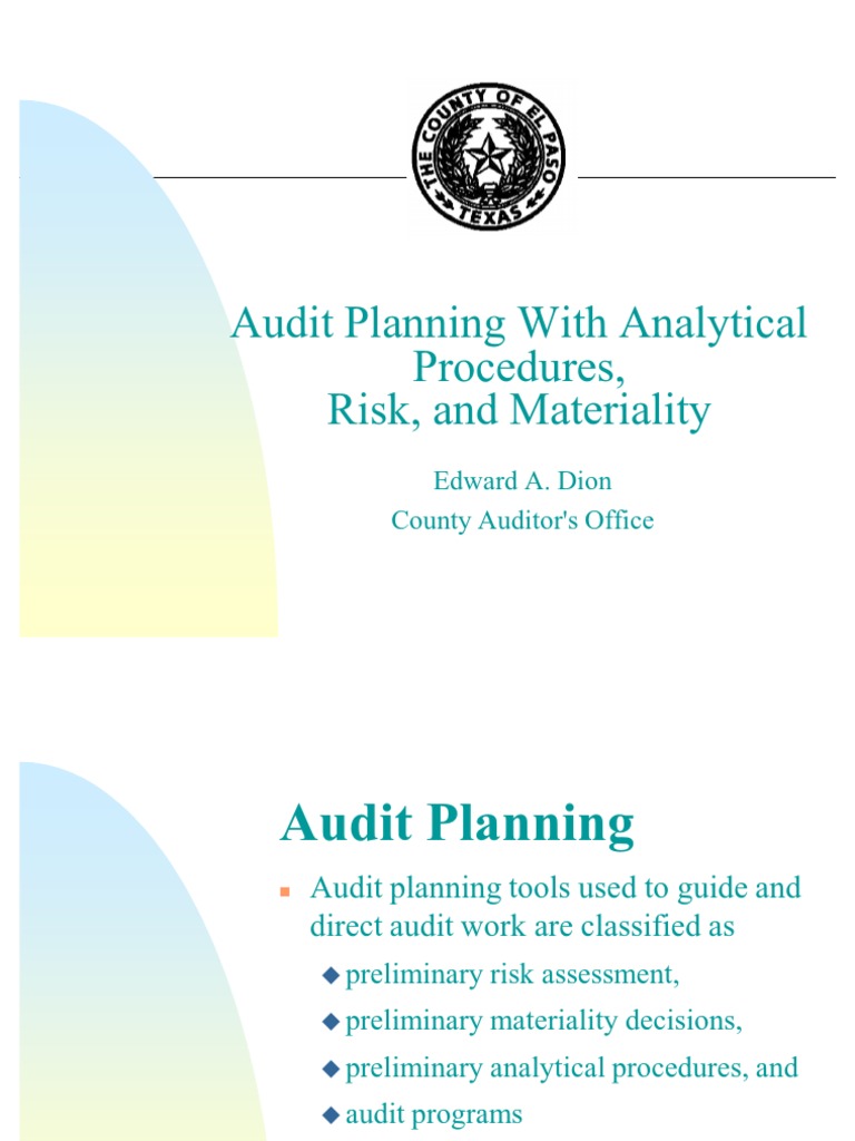 Audit Planning and Risk Assessment | PDF