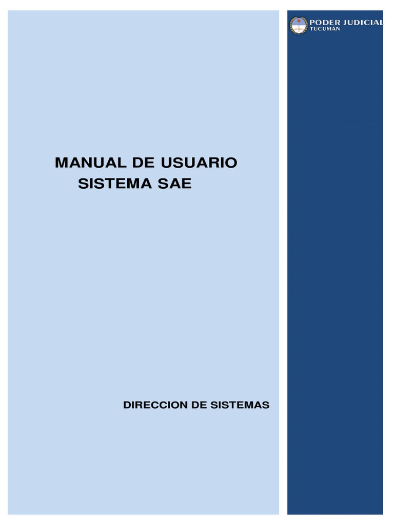 Manual SAE | PDF | Usuario (informática) | Red mundial