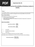 PK Formula Sheet | PDF | Pharmacokinetics | Pharmaceutics
