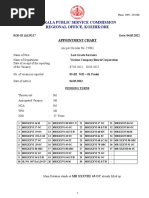 Rotation Chart - Kerala Public Service Commission, Government of Kerala ...