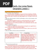 Grade 6 Geography Assessment | PDF | Geography | Longitude