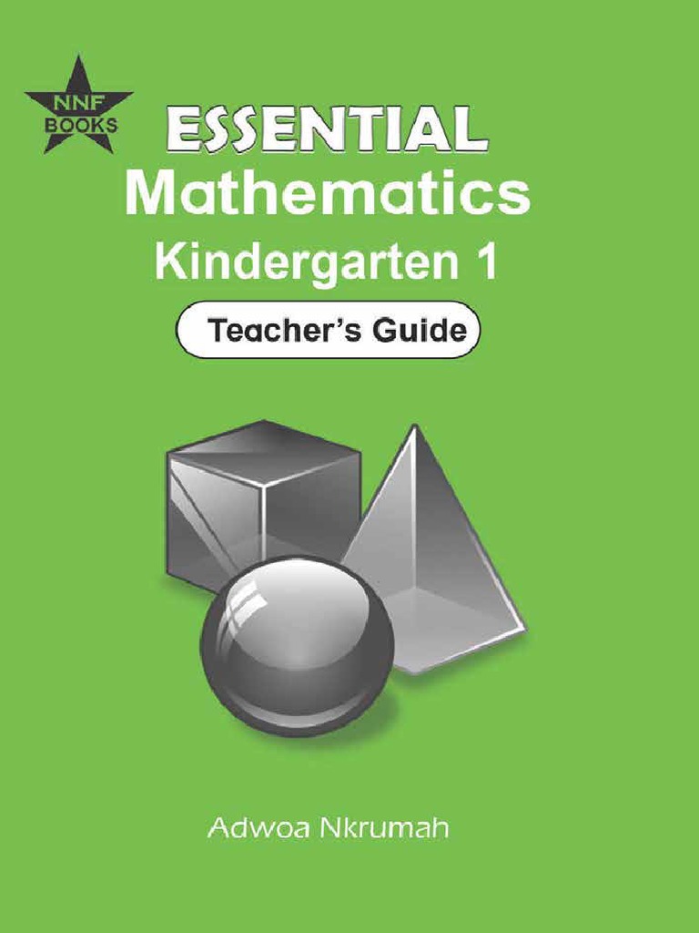 Mathematics-Textbook-PDF-KG 1 Teachers Guide | PDF | Learning | Shape