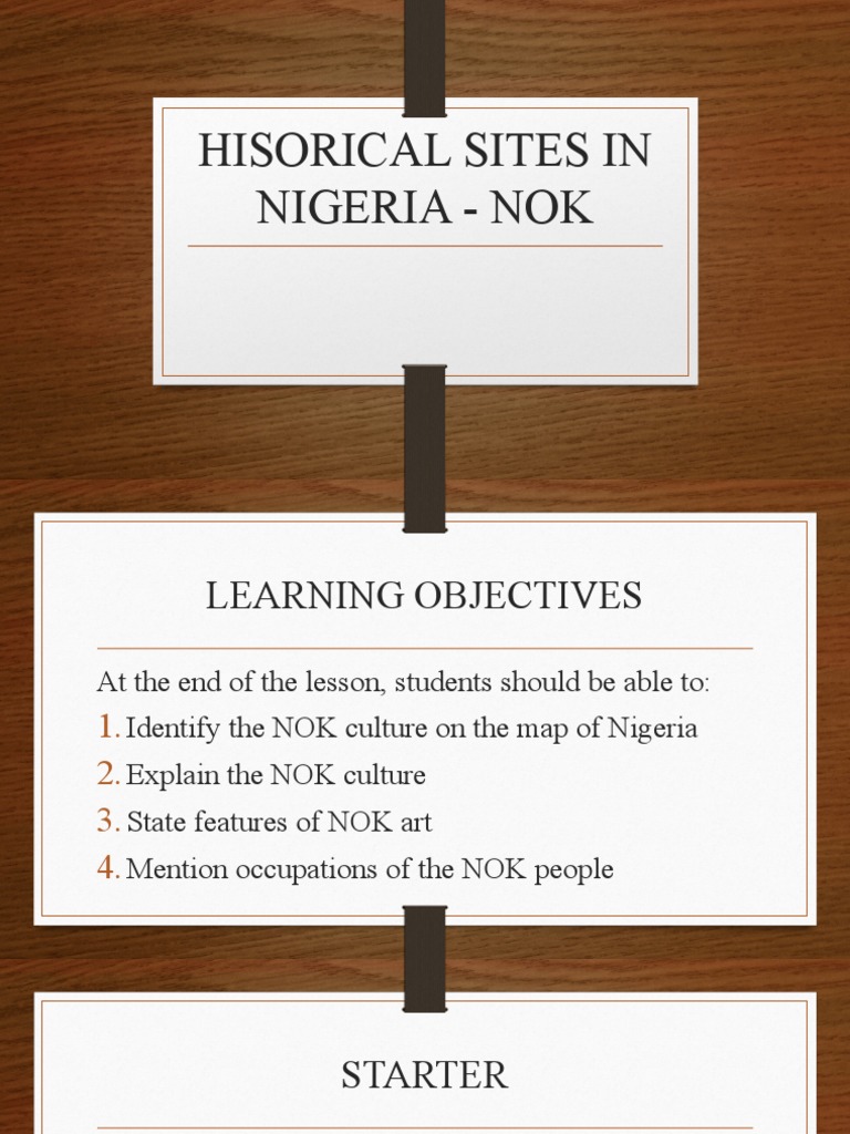 Nok Culture and Historical Sites in Nigeria | PDF