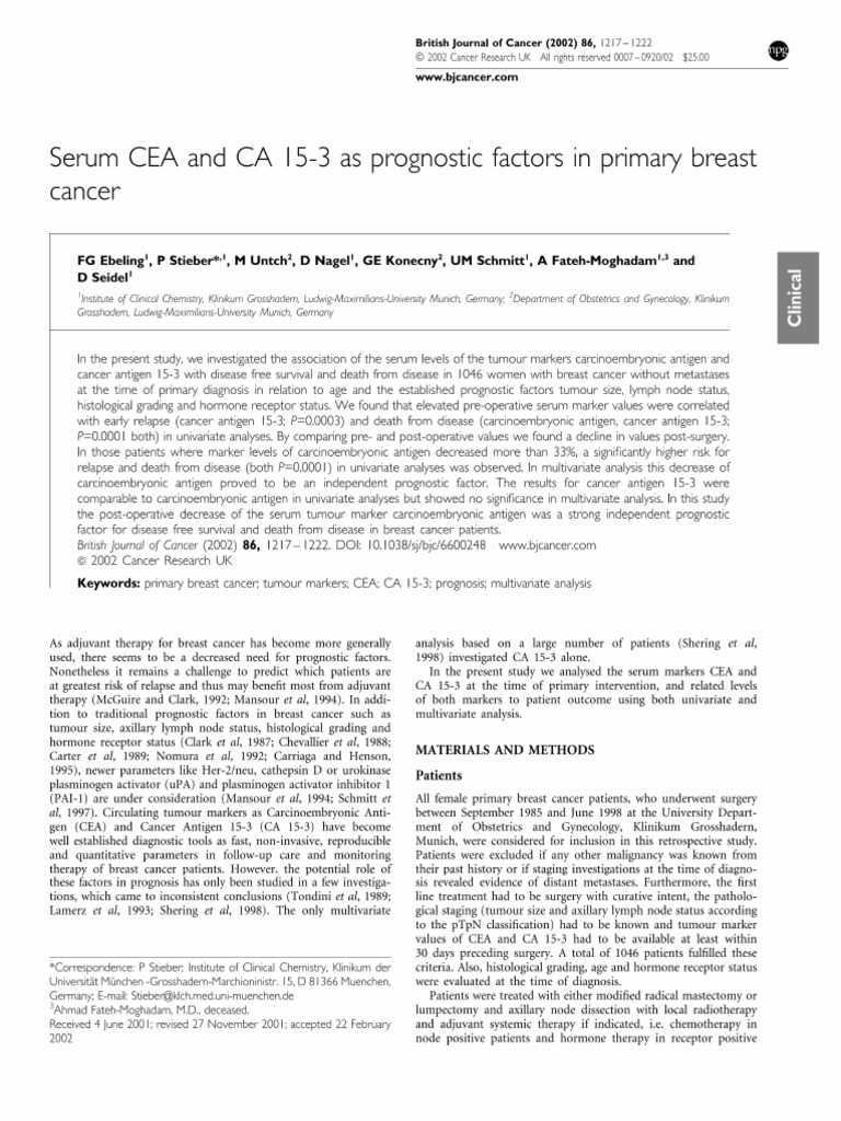 Ca 15-3 | PDF