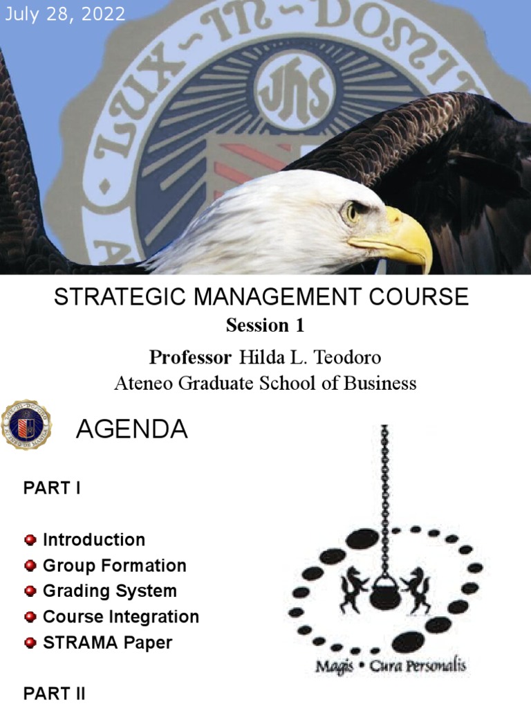 Strategic Management Course: Hilda L. Teodoro Ateneo Graduate School of ...