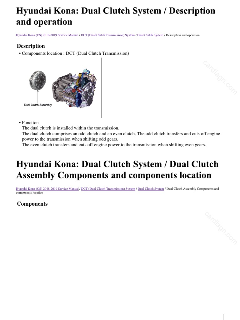 Dual Clutch System | PDF | Manual Transmission | Clutch