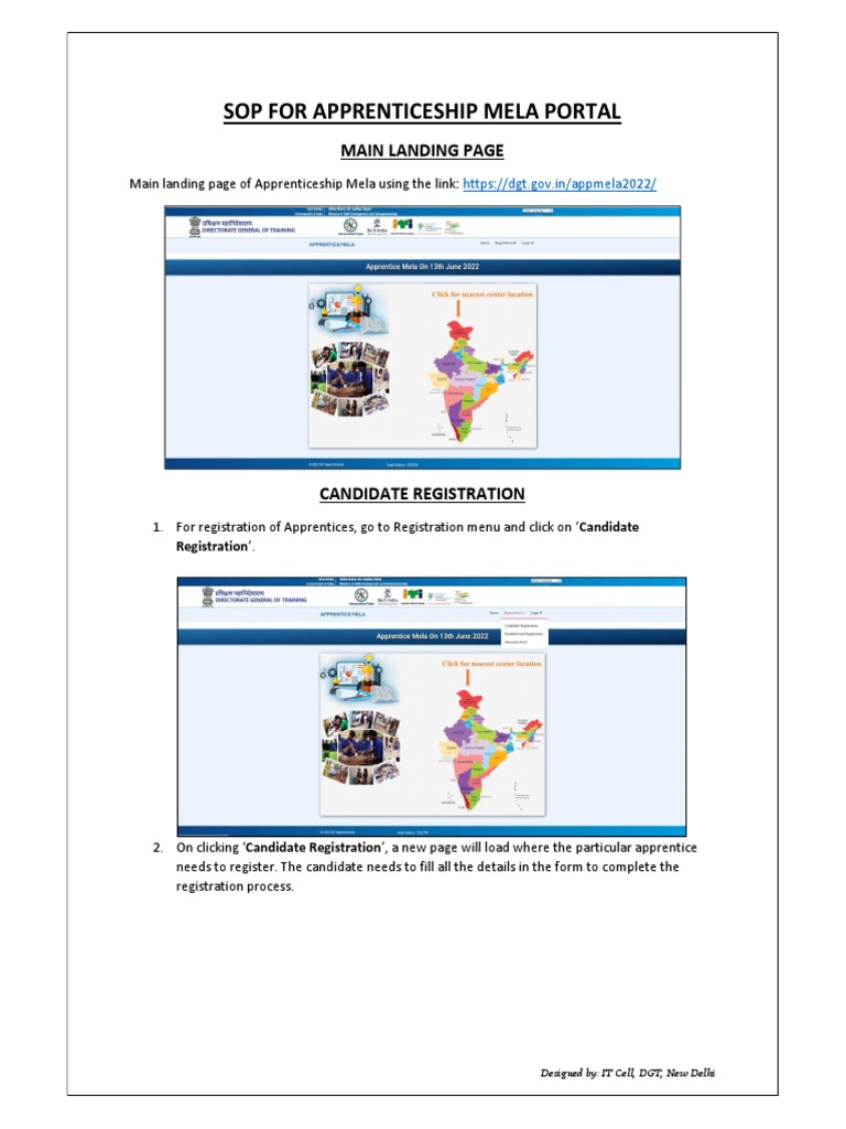 SOP For Apprenticeship Mela DGT | PDF | Security | Computer Access Control