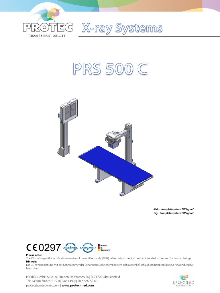 PRS 500 C Radiography System Overview | PDF | Vacuum Tube | X Ray